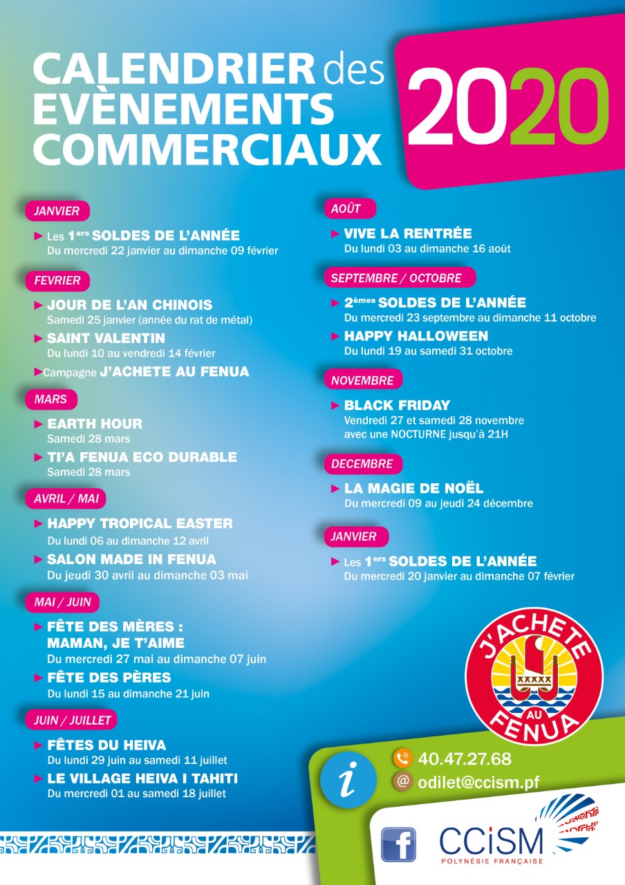 Commerçants, découvrez le calendrier 2020 des animations commerciales ...