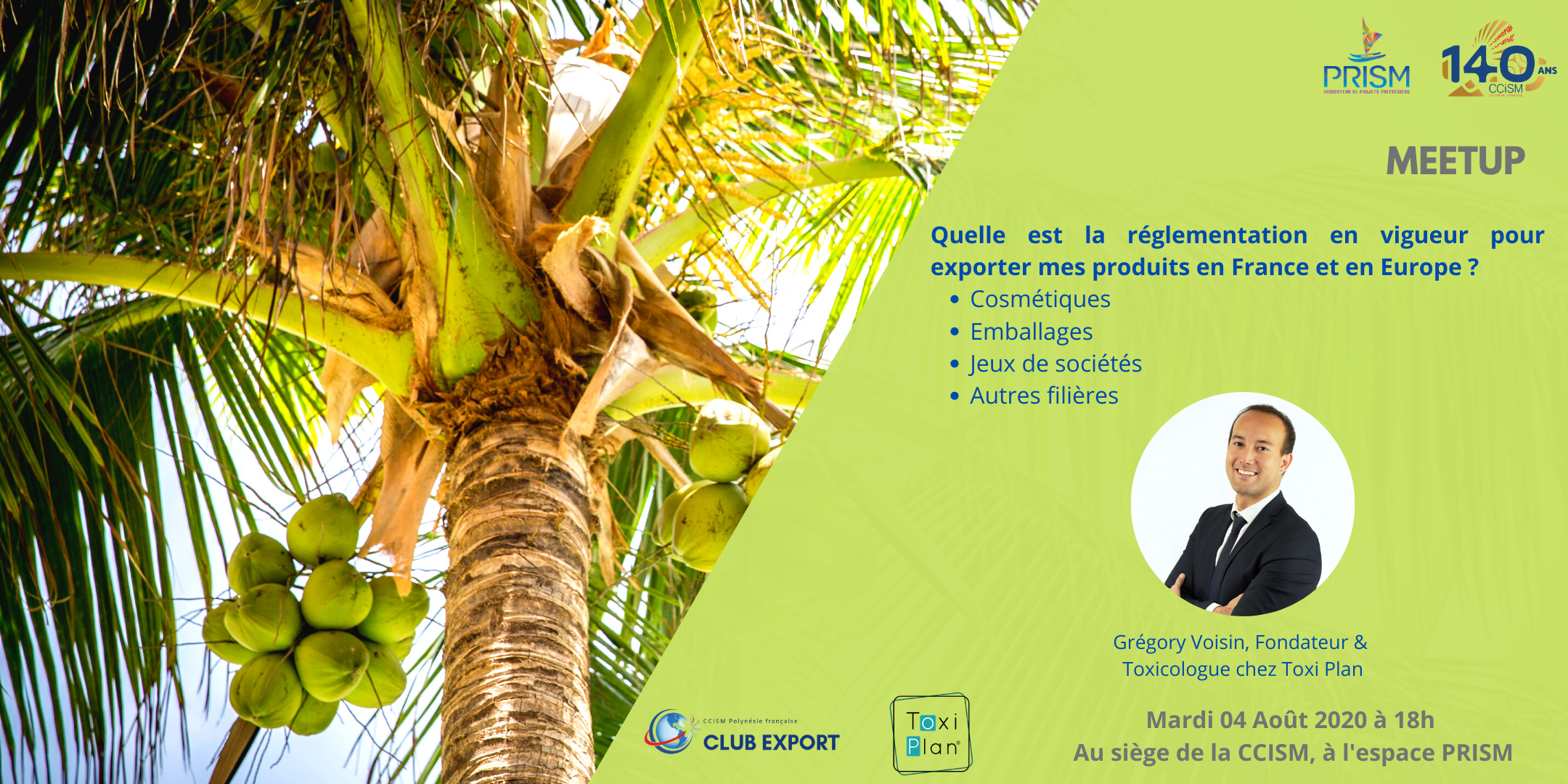 Meetup PRISM : La réglementation en vigueur pour exporter mes produits ...