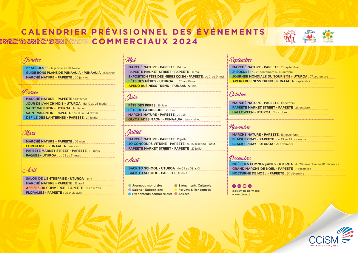CCISM ÉVÈNEMENTS - Le calendrier prévisionnel des évènements ...